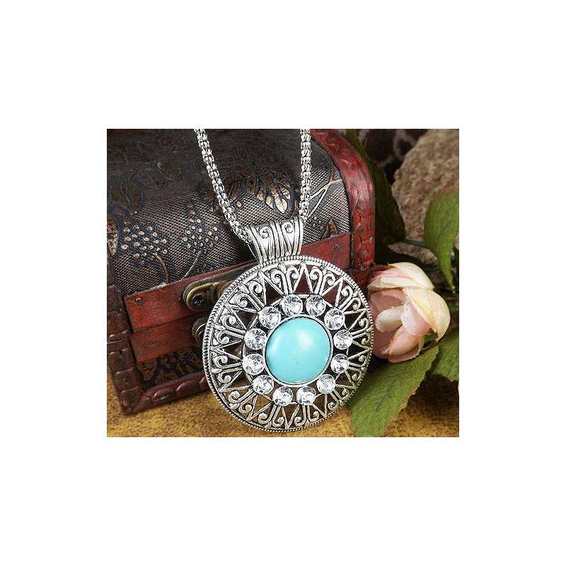 COLGANTE DE TURQUESA TIBETANA - Regalos Boga